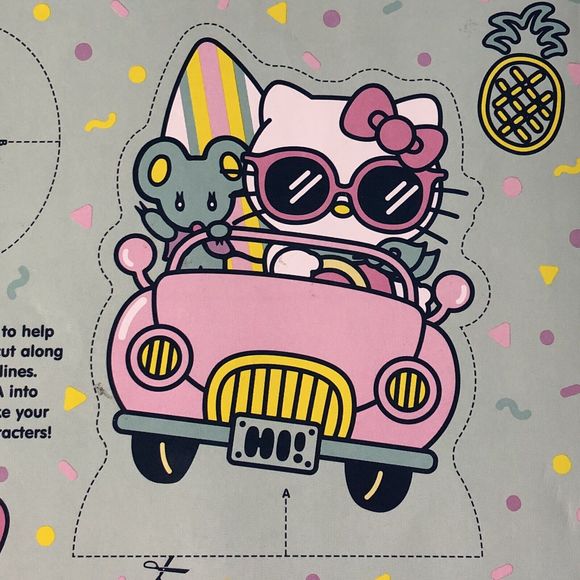 Bendon | Other | Hello Kitty Jumbo Coloring And Activity Book Lets Go ...